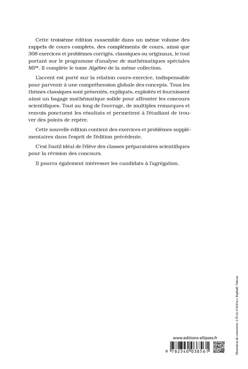 Les maths en tête. Analyse - 3e édition