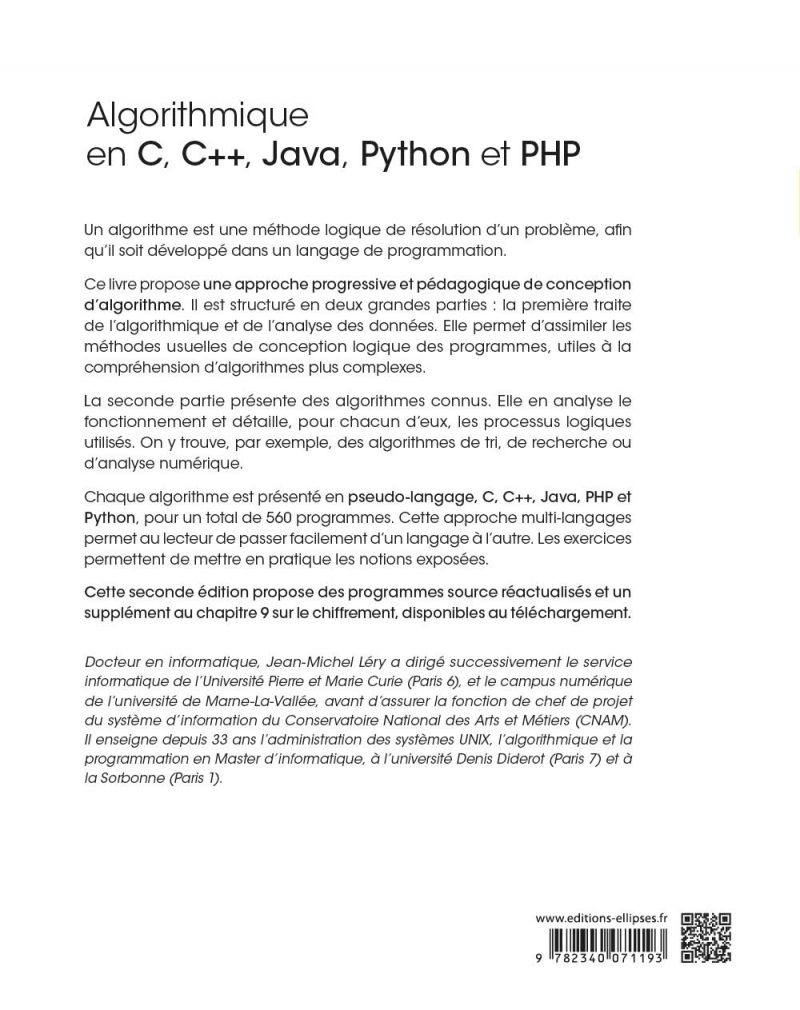 Algorithmique En C C Java Python Et Php